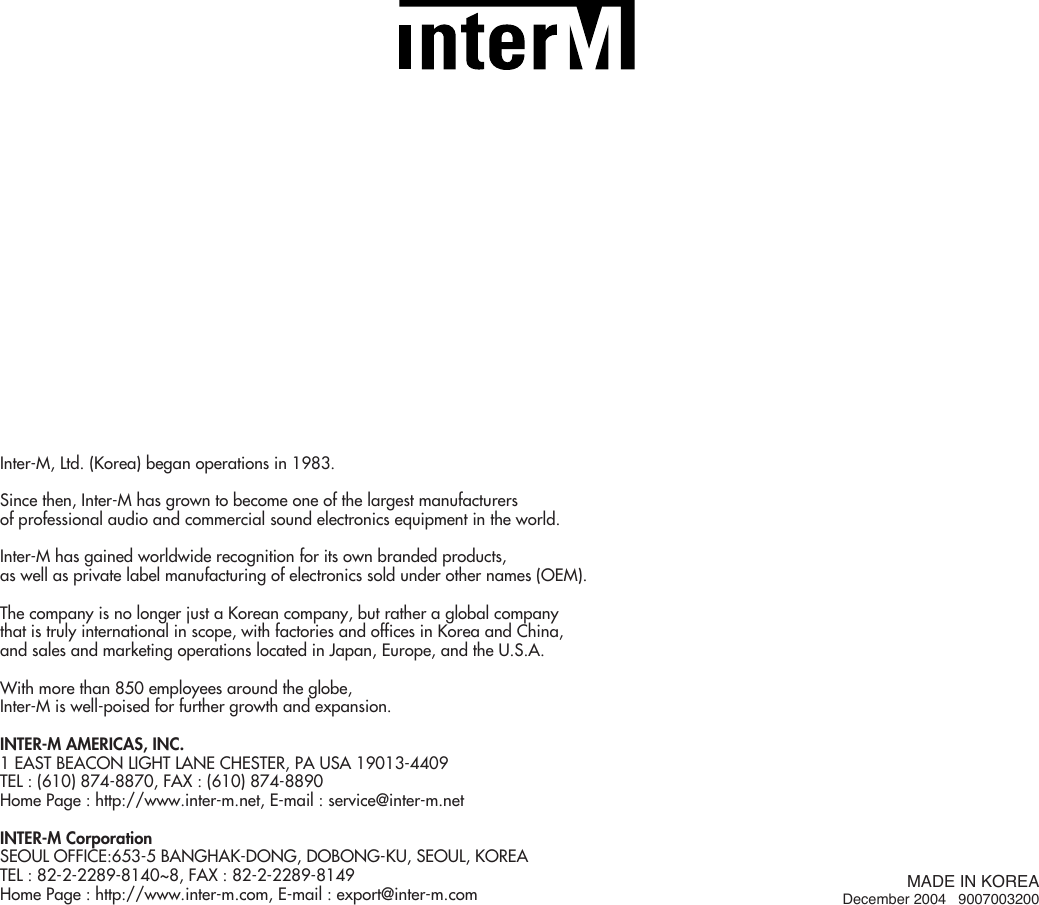 Browning Inter M Hs 30 Users Manual 30/30RT_E.5.9*279.4