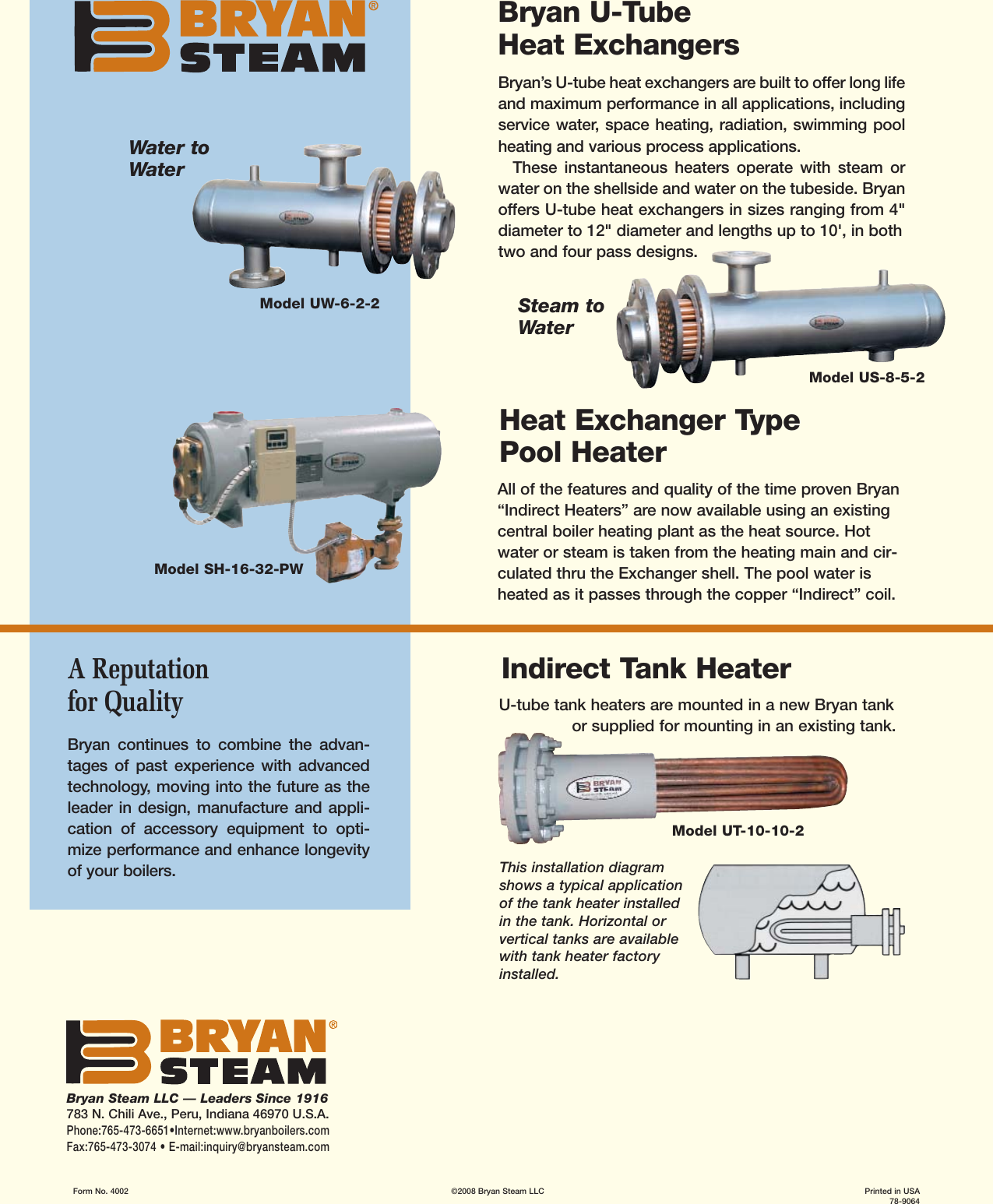 Bryan Boilers B 26S D Users Manual Bys9064_Boiler Accessories_form 4002 ...