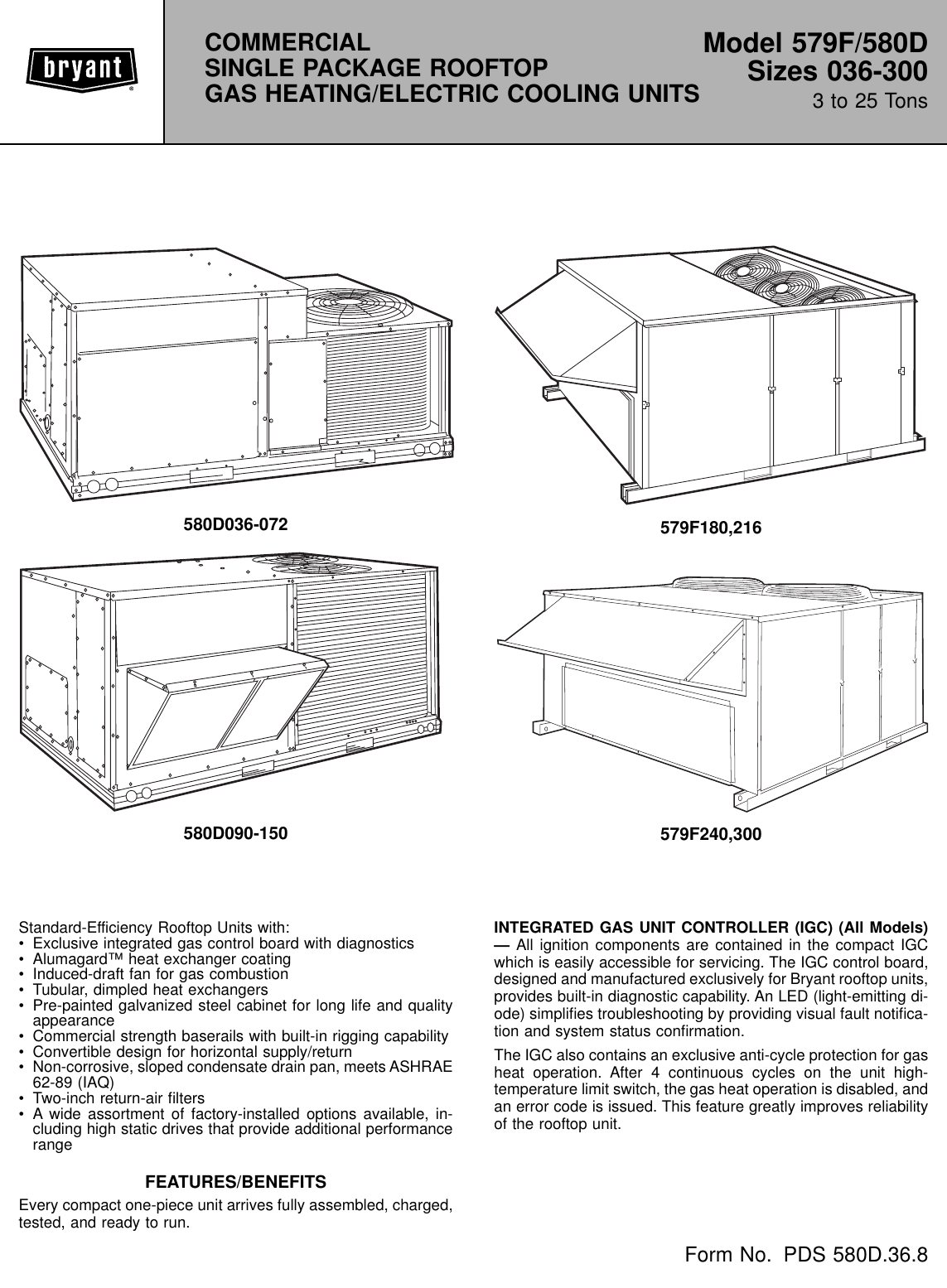 Bryant 580D Users Manual