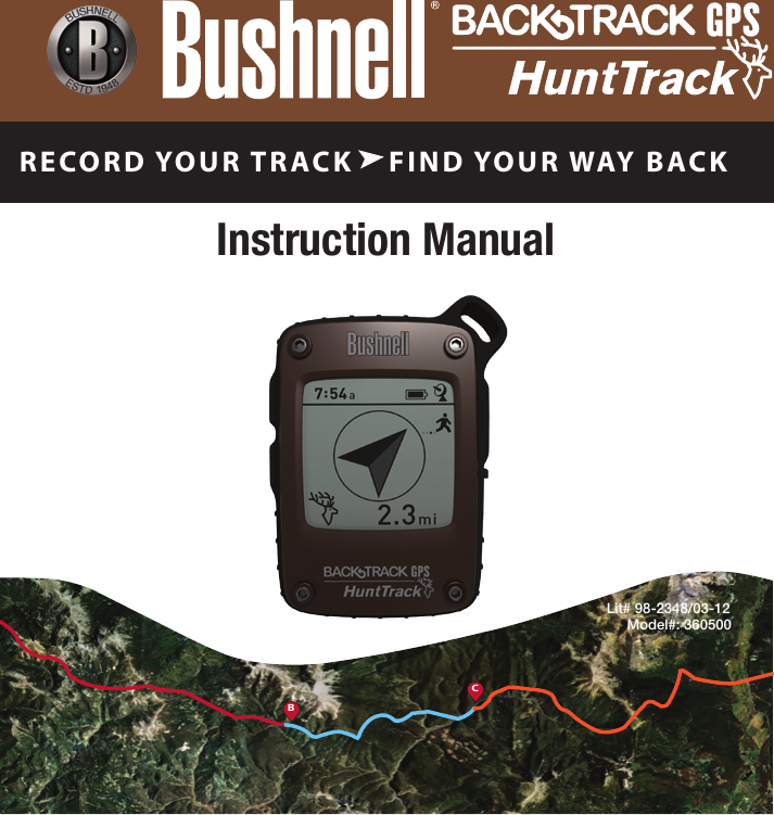 Bushnell Backtrack Hunttrack Instruction Manual