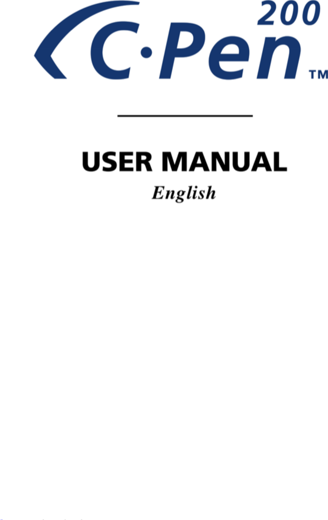 C Pen 200 User Manual 1001973