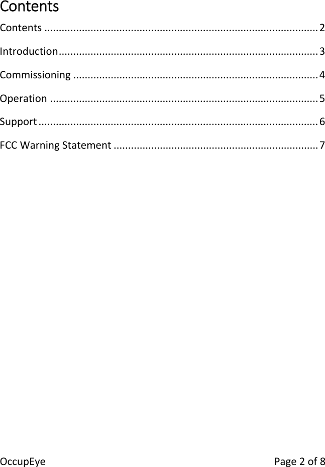 CAD CAPTURE GROUP OEH01 OCCUPEYE OEH01 - OCCUPANCY MONITORING SYSTEM ...