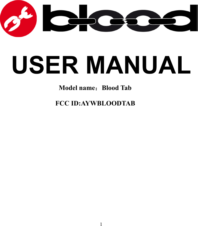 COMERCIALIZADORA MEGASTORE BLOODTAB Tablet PC User Manual RK758 1
