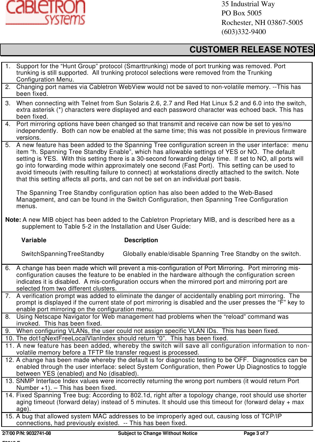 Cabletron Systems Smartstack Els100 24Tx Users Manual