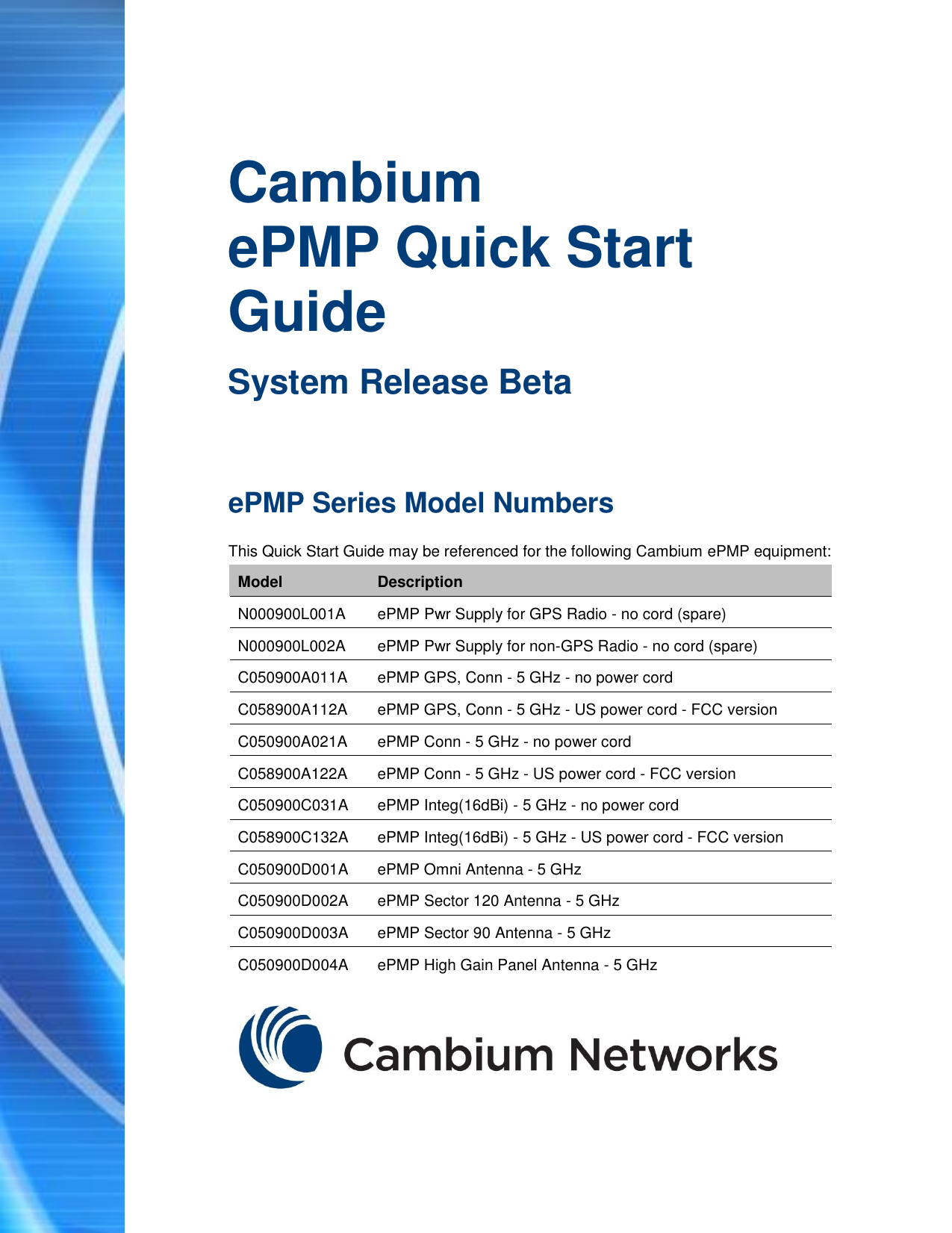 Cambium Networks 89FT0006 Dual Channel OFDM MIMO Access Point User ...