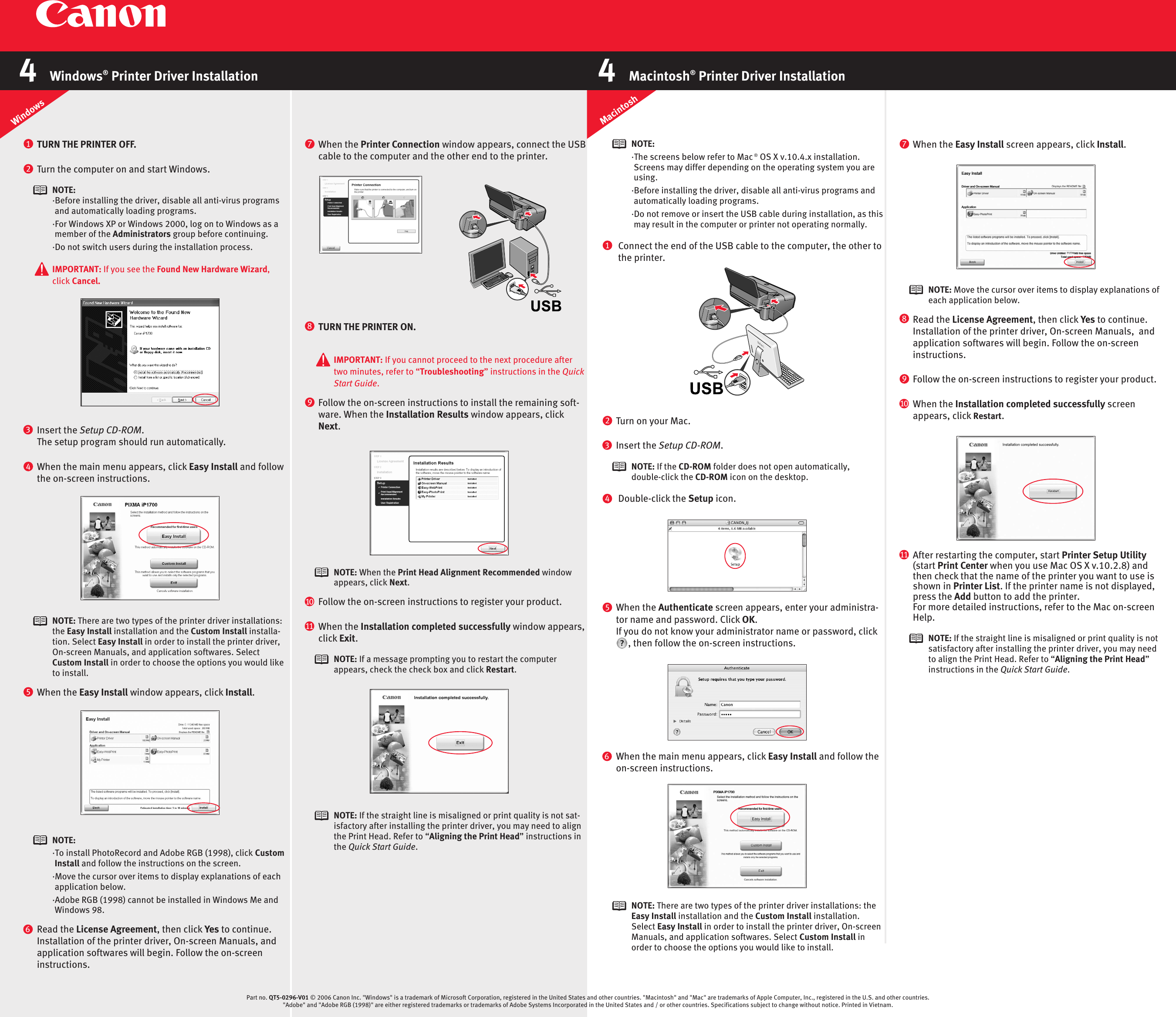 Canon Pixma Ip1700 Instruction Guide