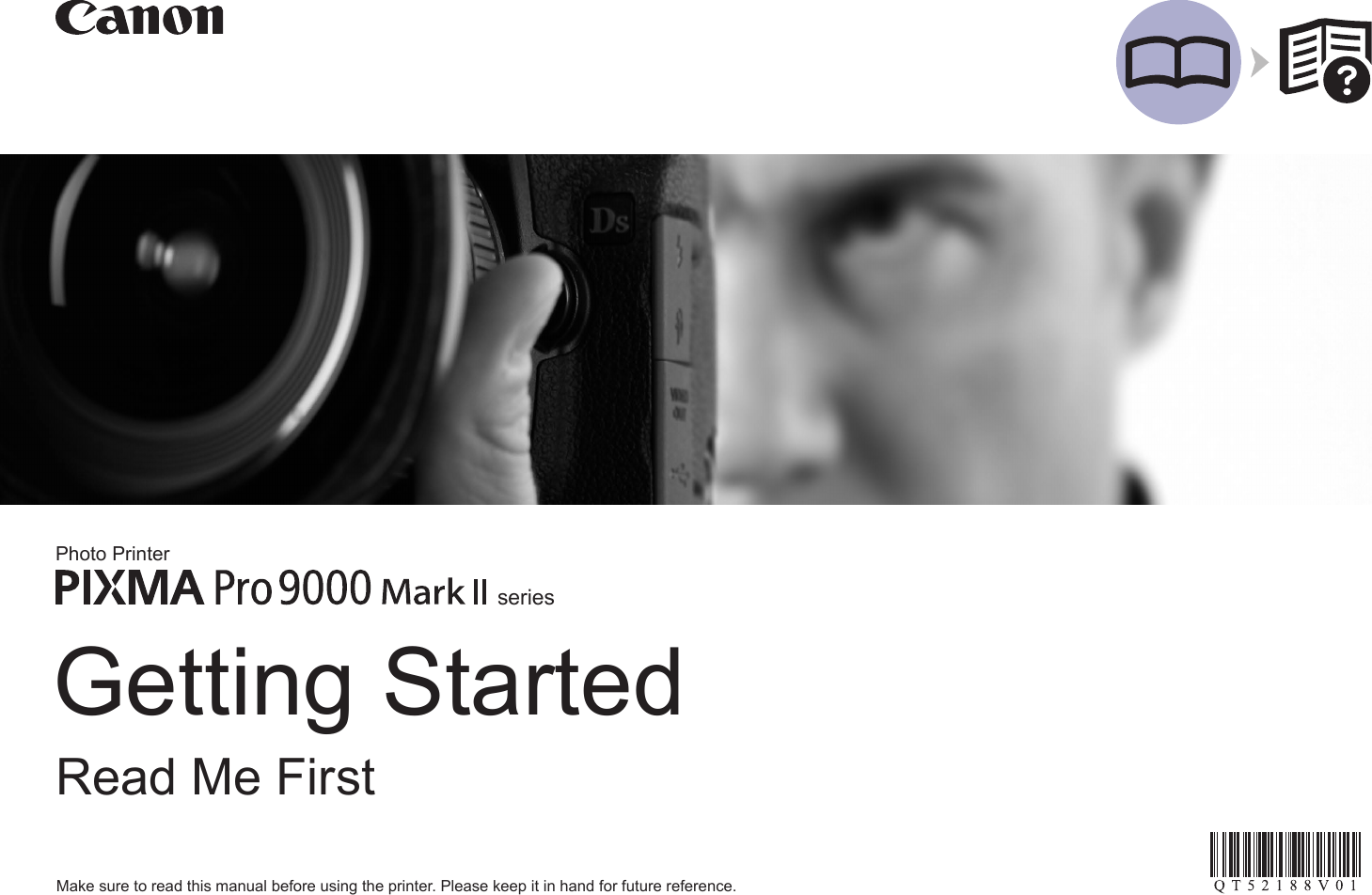 Canon Pixma Pro9000 Mark Ii Photo Printer 3295B002 Users Manual