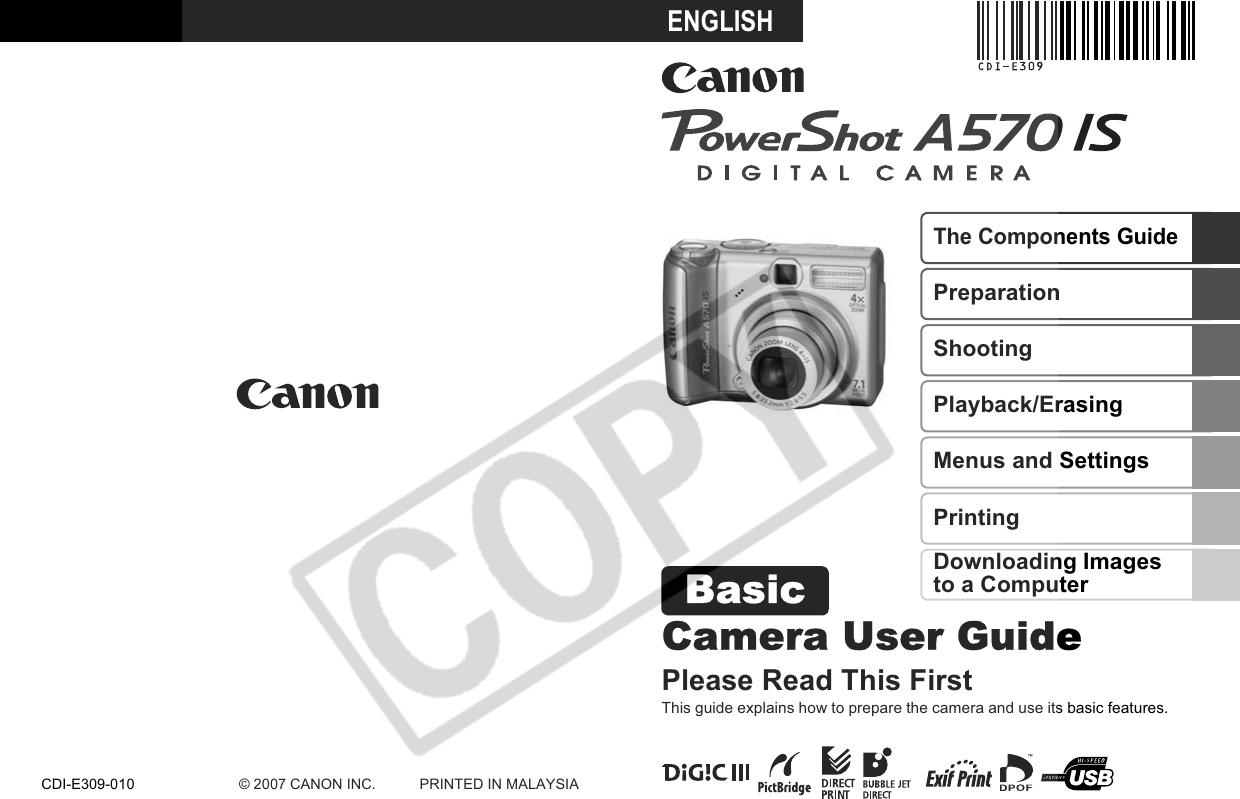 Canon Powershot A570 Is Users Manual EC213CUG_Eng