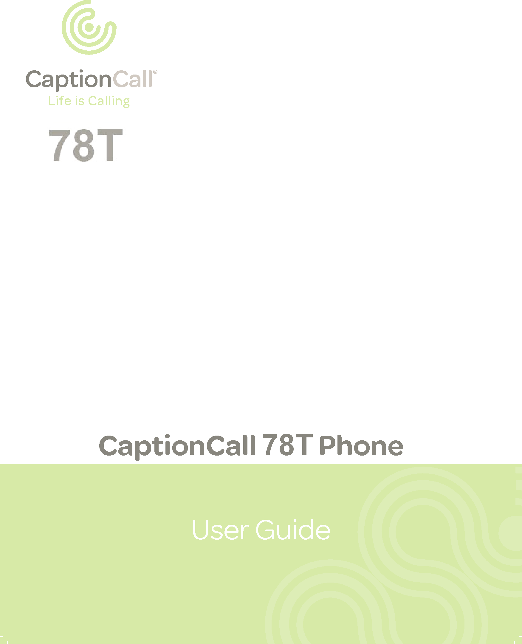 CaptionCall 78T Caption Phone User Manual