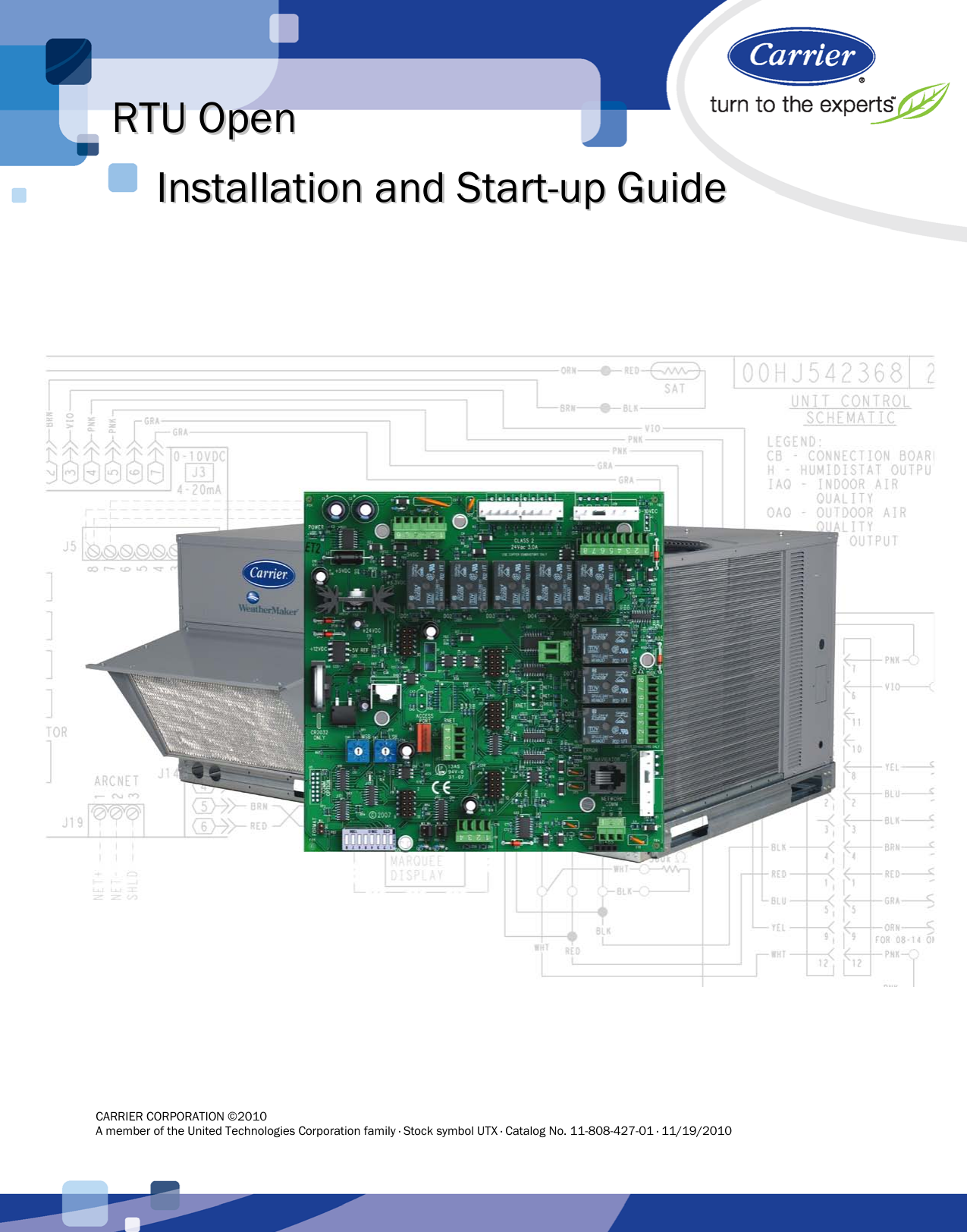 Carrier Rtu Open 11 808 427 01 Users Manual