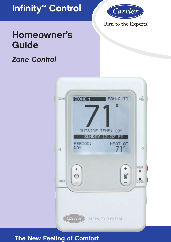 Carrier Systxccuiz01 V Owner S Manual CA ZONE Infinity Guide GUTS