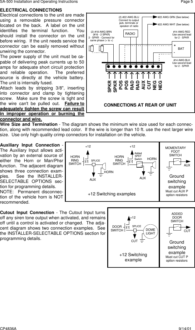 Carson Optical Siren Amplifier Sa 500 Users Manual 10