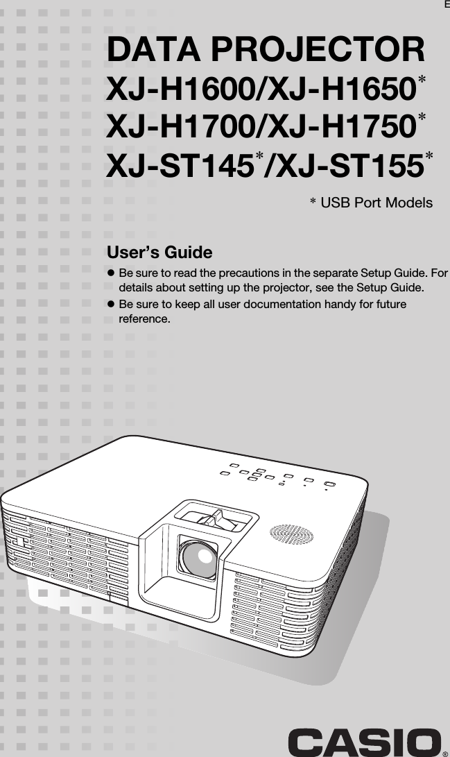 Casio Computer Co XJH1750 DATA PROJECTOR User Manual UserMan BBQ XJH1750