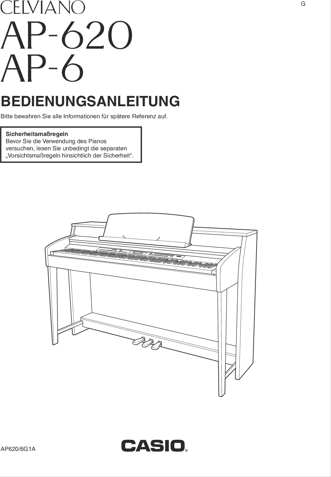 Casio AP620_g AP6 DE