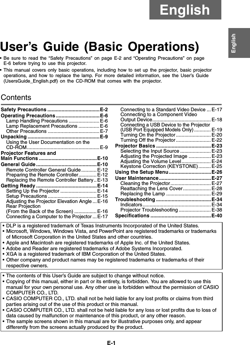 Casio Basic 2 7 Sc E XJ SC210_XJ S215_XJ S32_XJ S37_XJ S42_XJ S47_XJ ...