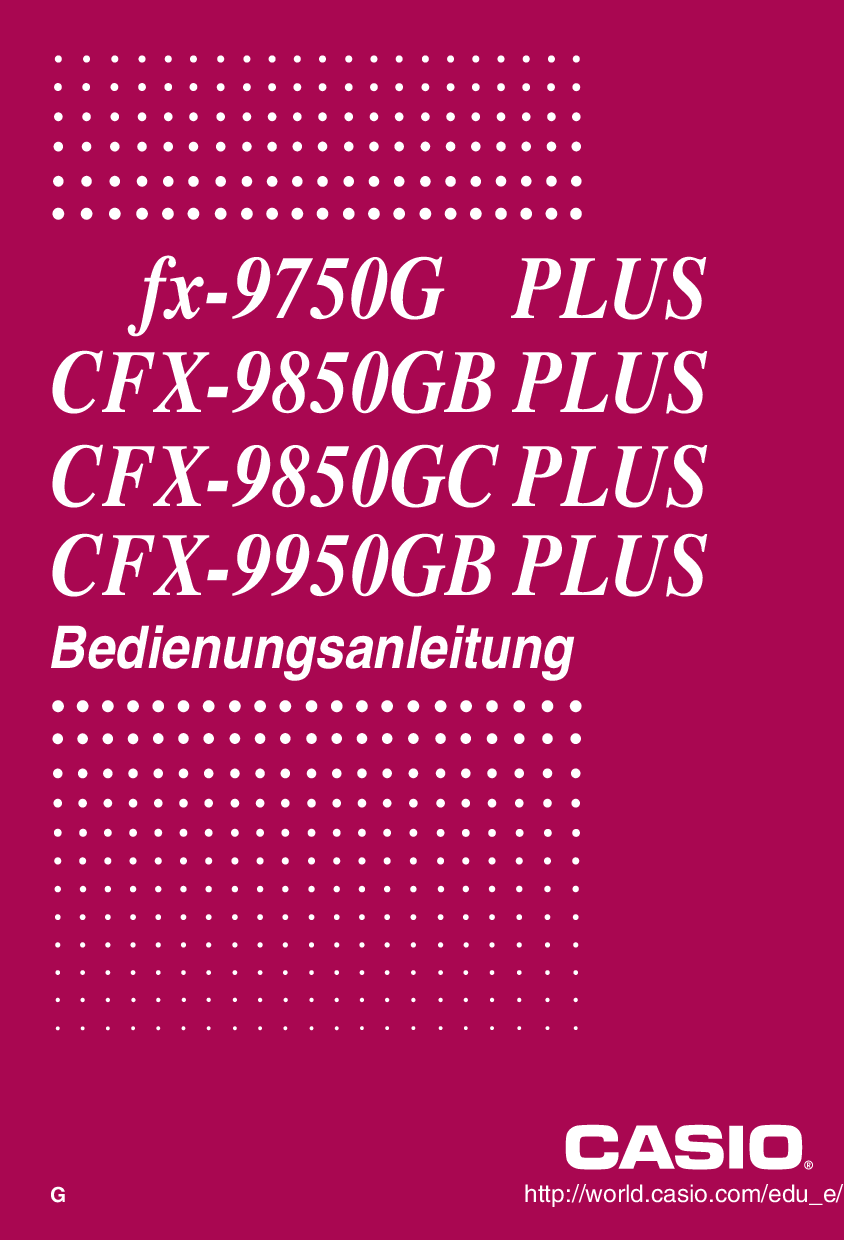 Casio CFX 9850GC_PLUS_G 9850GBPLUS DE
