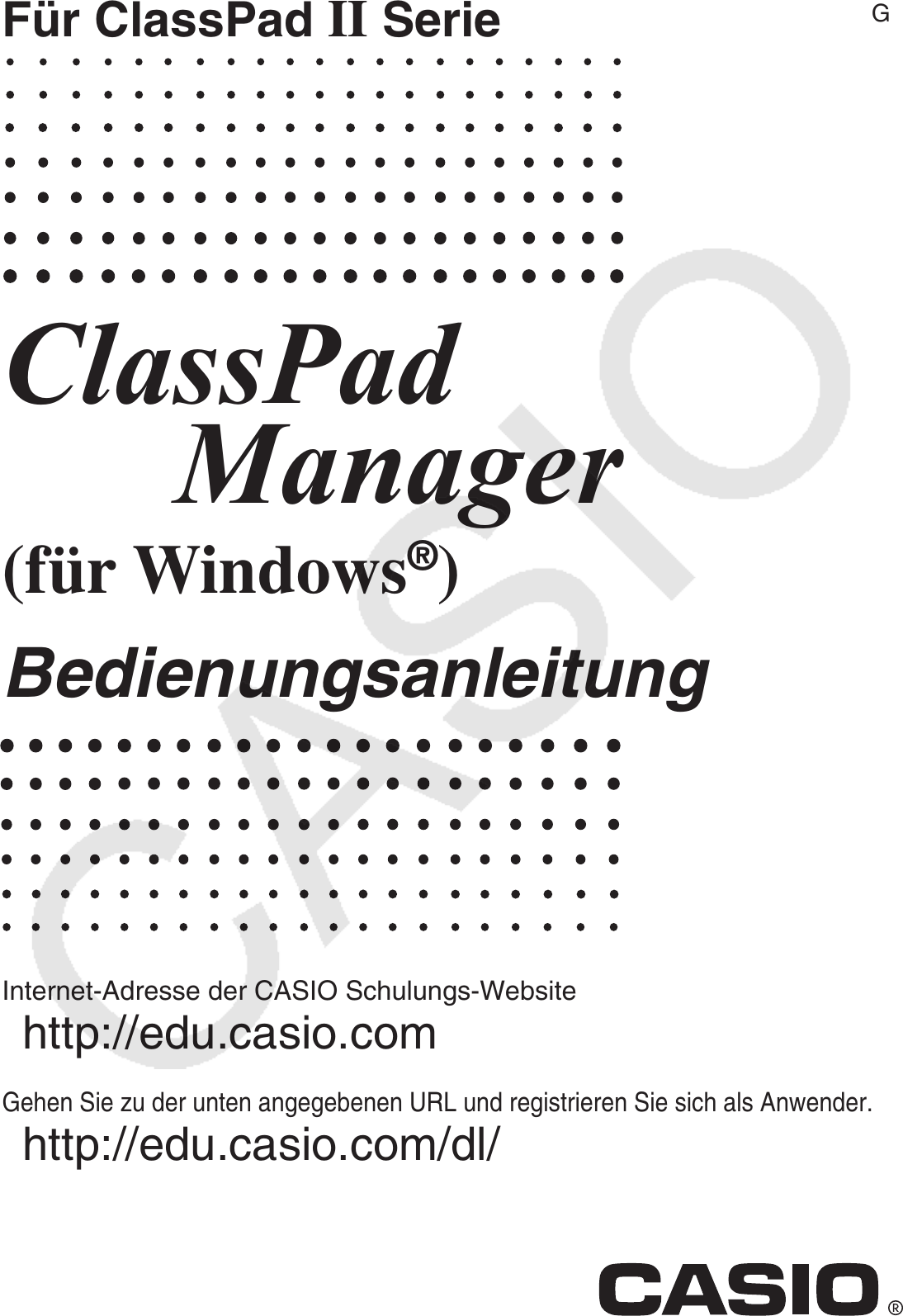 Casio ClassPad Manager_Ger CPManager_for_Class Pad II CPManager For ...