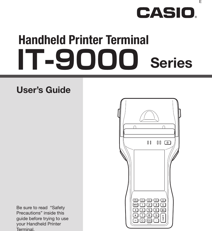 Casio Printer Seriesit 9000 Users Manual IT