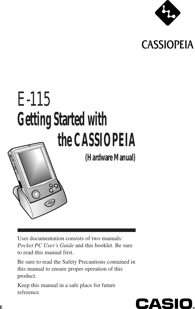 Casio E 115 Users Manual E115HW
