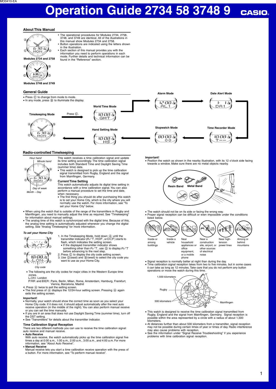 Casio Mo0410 Ea Users Manual QW 2734 58 3748 9