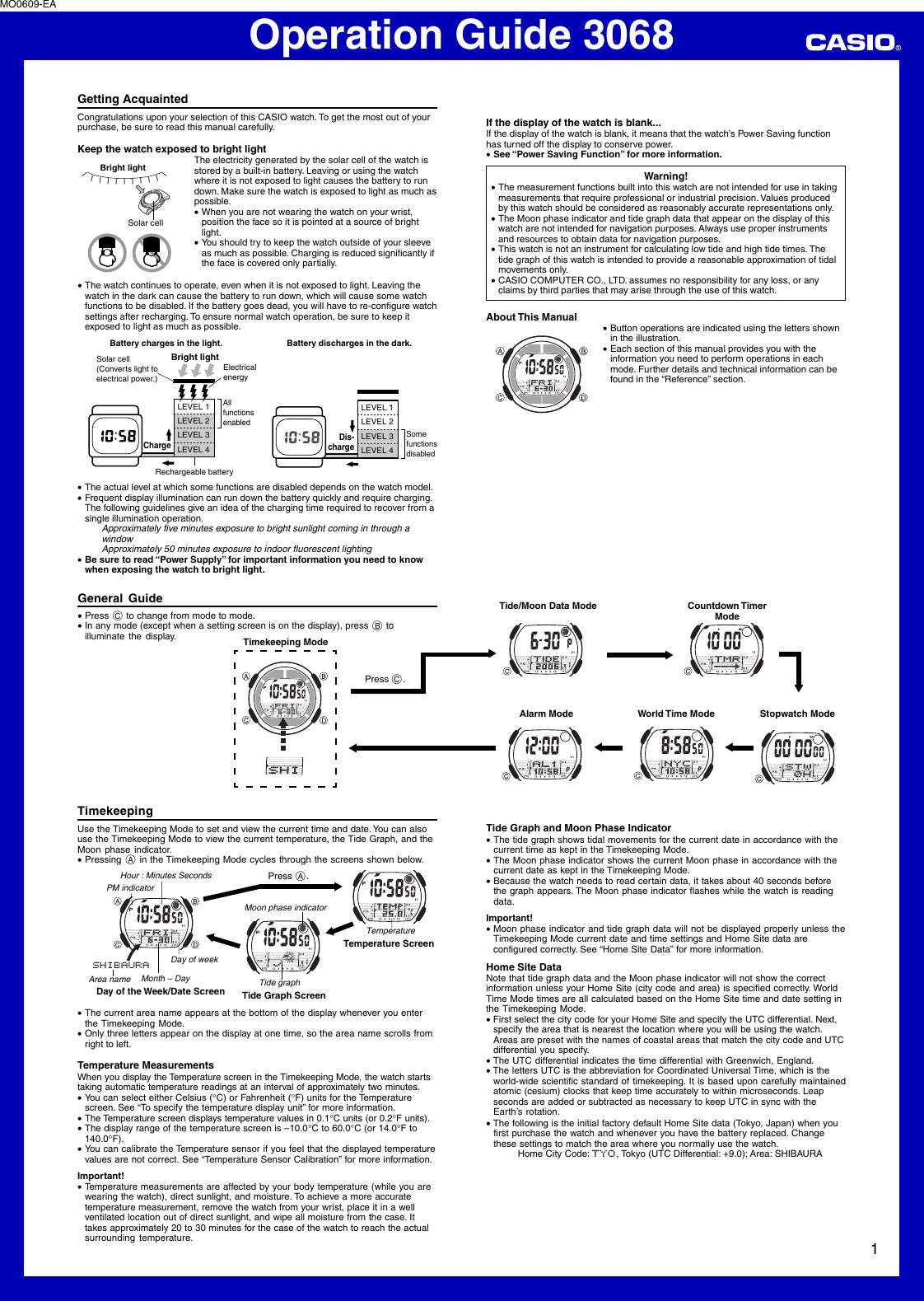 Casio Mo0609 Ea Users Manual QW 3068