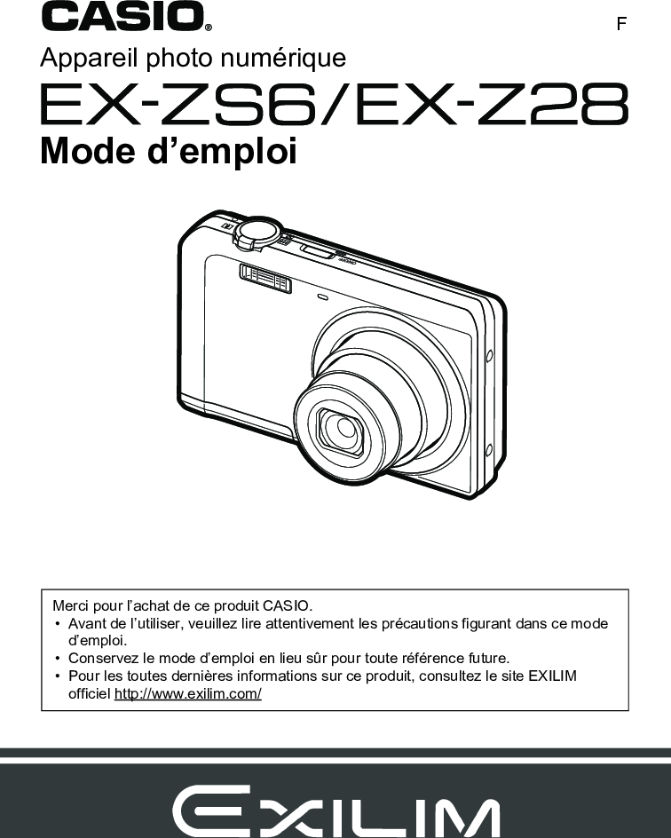 Casio EXZ28_M29_FB EXZ28 M29 FB FR