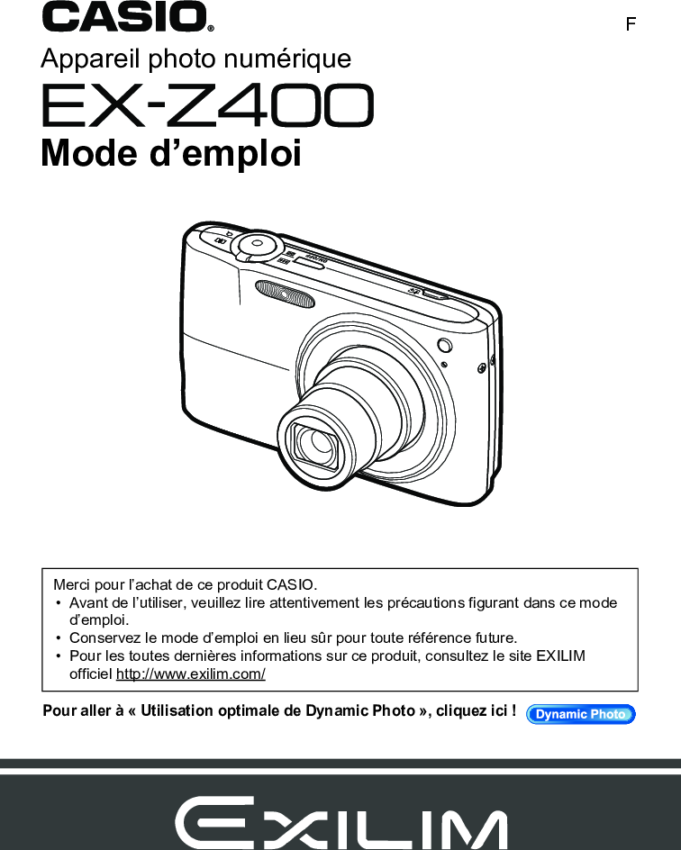 Casio EXZ400_M10_FC EXZ400 M10 FC FR