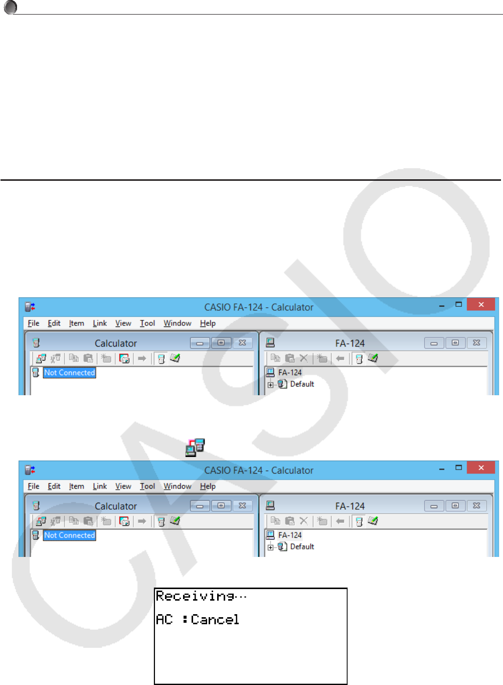 Casio PROGRAM LINK FA 124 Ver. 2.04 CN
