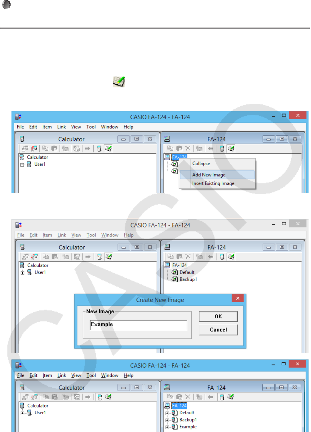 Casio PROGRAM LINK FA 124 Ver. 2.04 CN