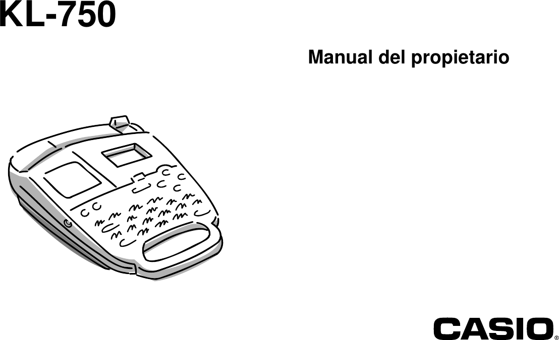 Casio KL750*P01~18 KL 750 ES