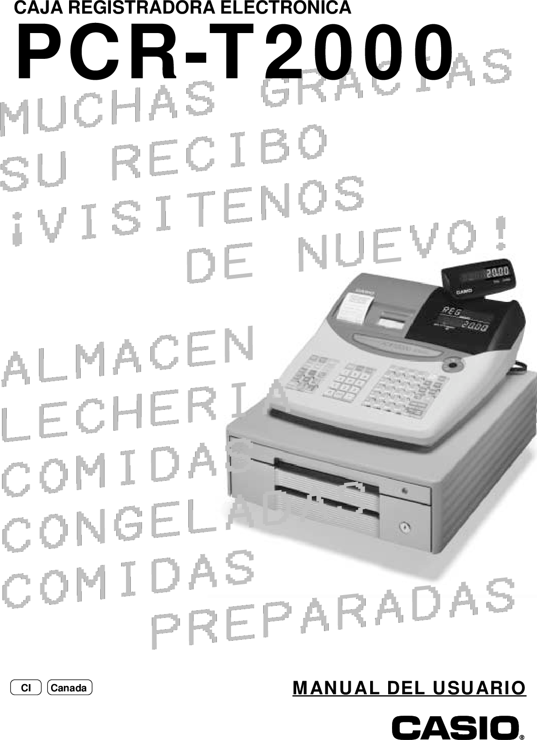 Casio User's Manual PCR T2000_030326D_NA T2000 030326D NA ES