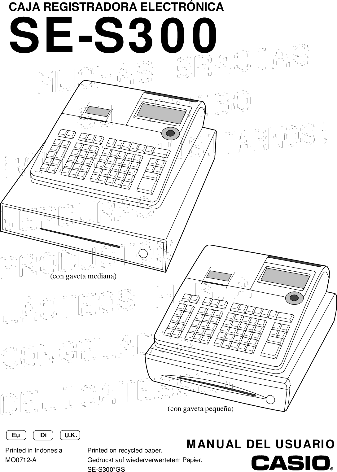 Casio User's Manual SE S300 ES