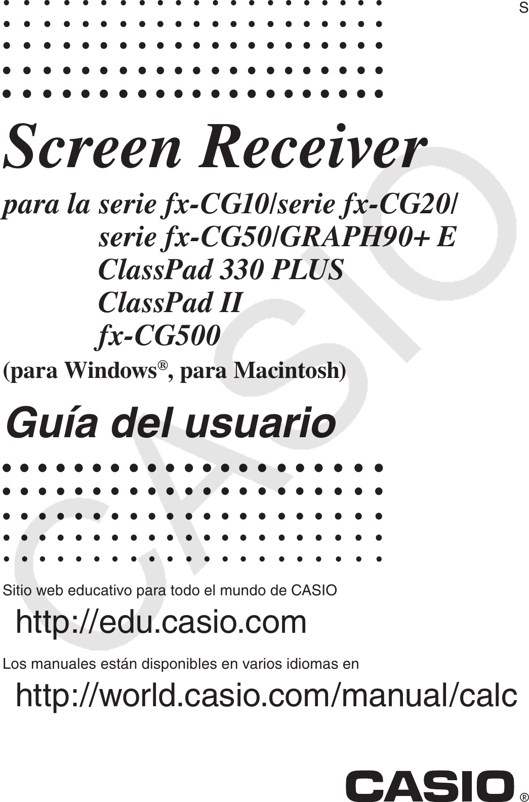 Casio Screen Receiver Screen_Receiver ES