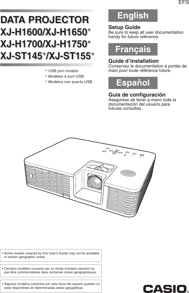 Casio XJ ST145/XJ ST155/XJ H1600/XJ H1650/XJ H1700/XJ H1750 Setup_XJHST ...