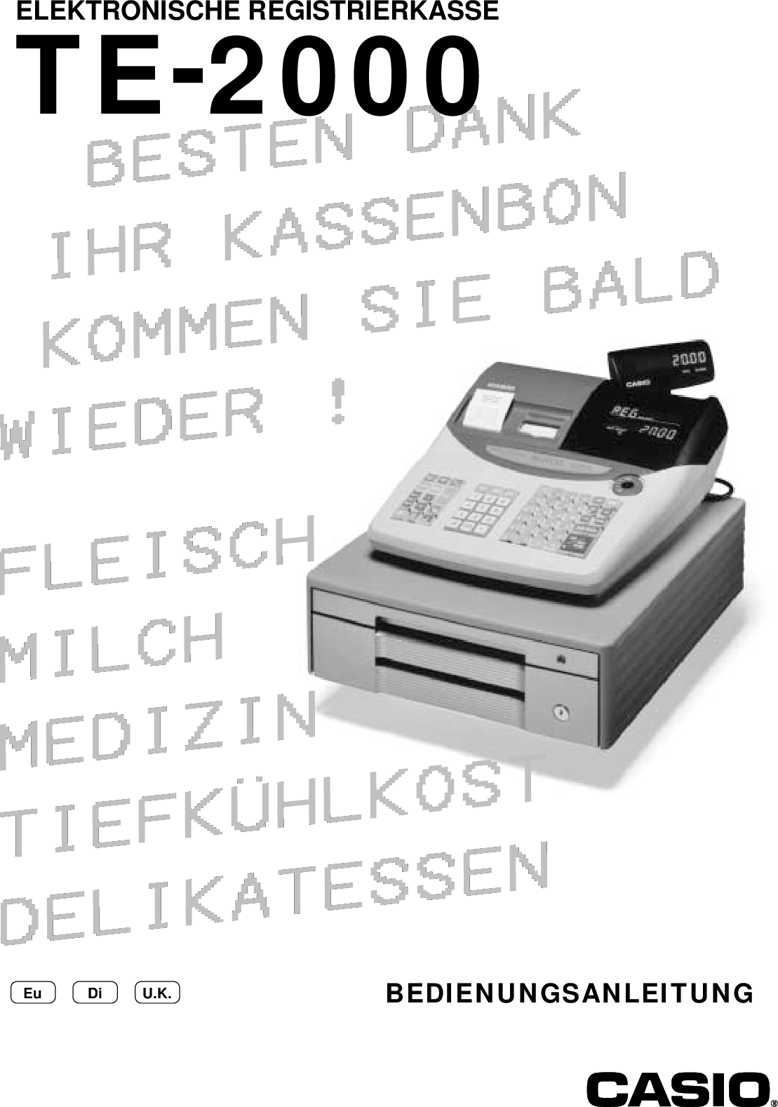 Casio Usesr's Manual TE 2000 DE