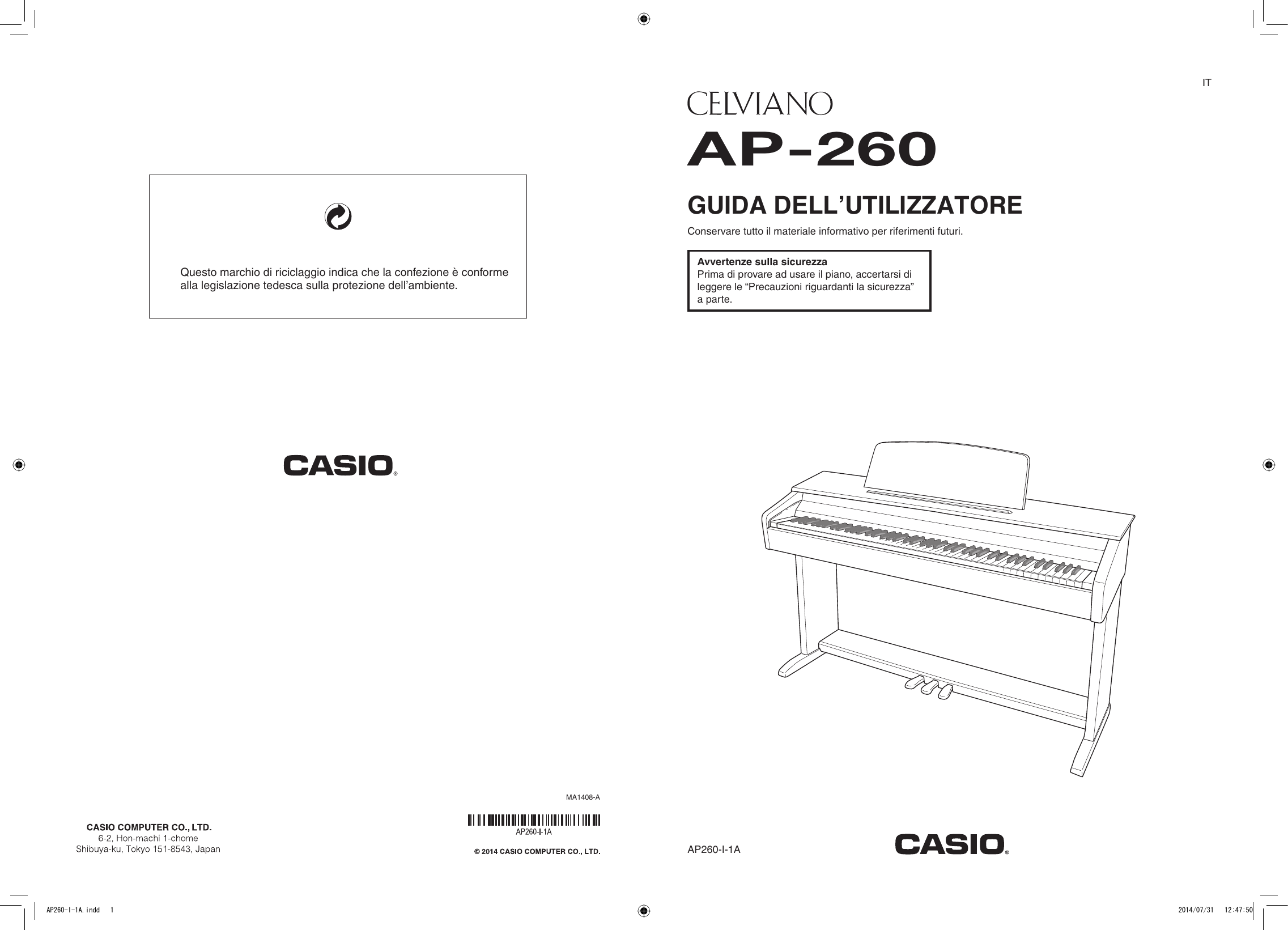 Casio AP260_IT Web_AP260 I 1A Web AP260 IT