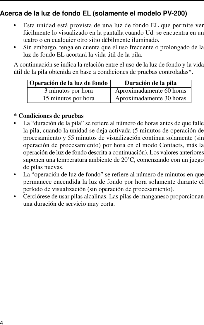 Casio PV 100/200*p001~004new Antes De Usar La 450X/PV 250X Por Primera ...