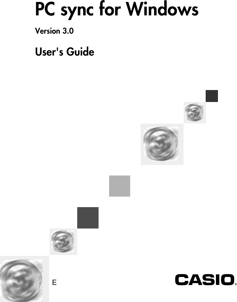 Casio PC Sync For Windows 3.0 Version Ver3.0 Manual EN