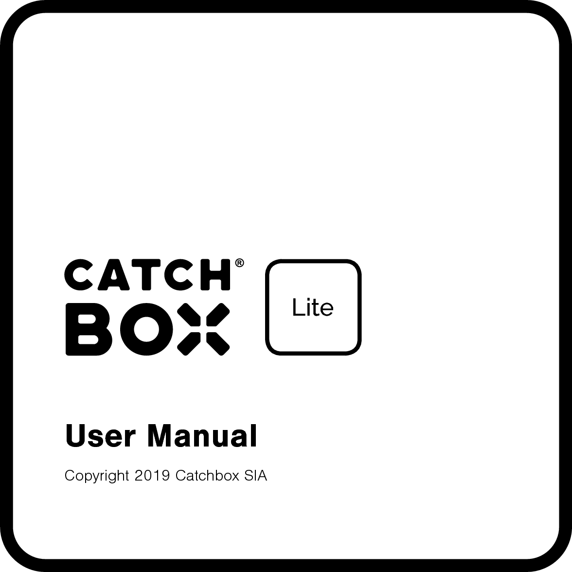 Catchbox SIA CB24TX002 Catchbox Lite Transmitter User Manual