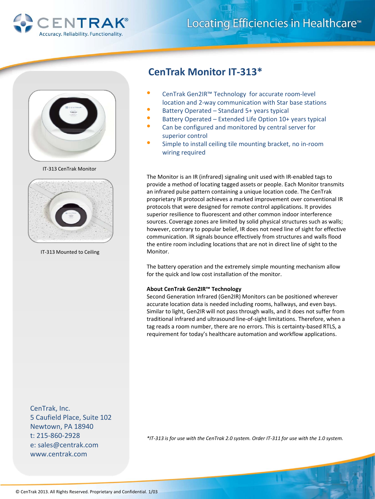 Centrak DM31Y MULTI-MODE VIRTUAL WALL ITD-318 &IT-313C; User Manual ...
