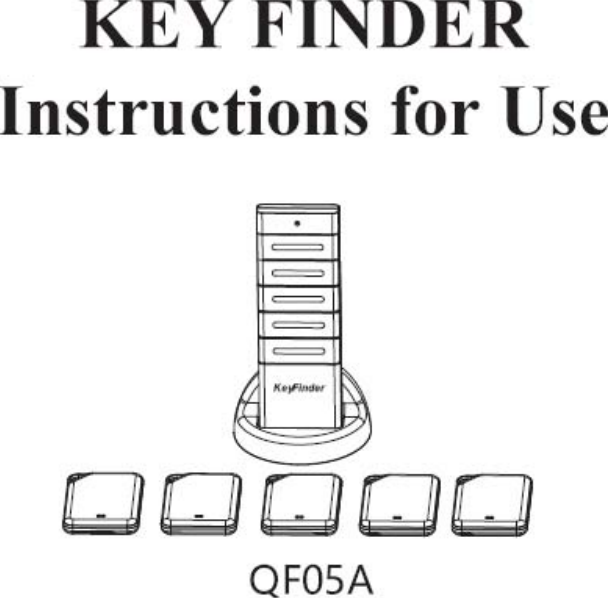 ChanShun IOT Technology QF05A Key Finder User Manual Users manual