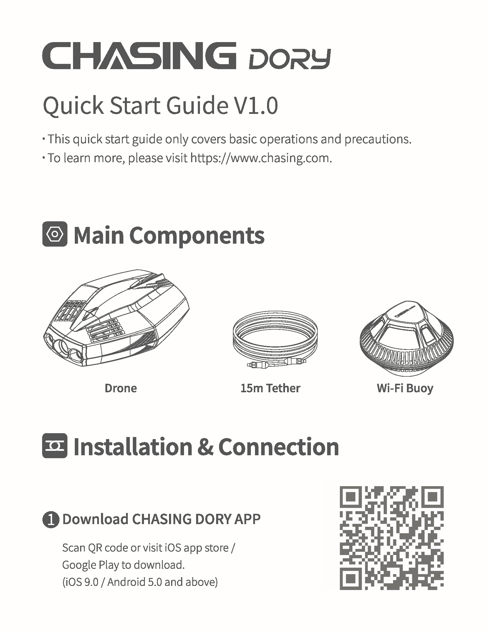 Chasing Innovation Technology DORY GLADIUS Submersible Drone User ...