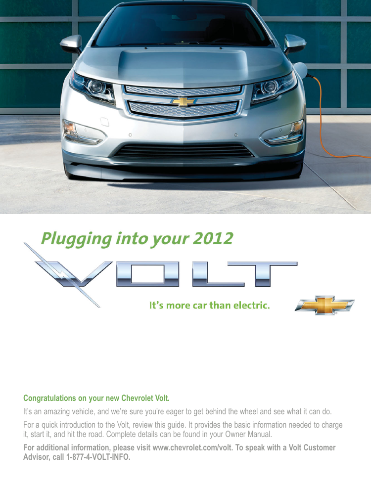 Chevrolet 2012 Volt Get To Know Manual A_Volt A