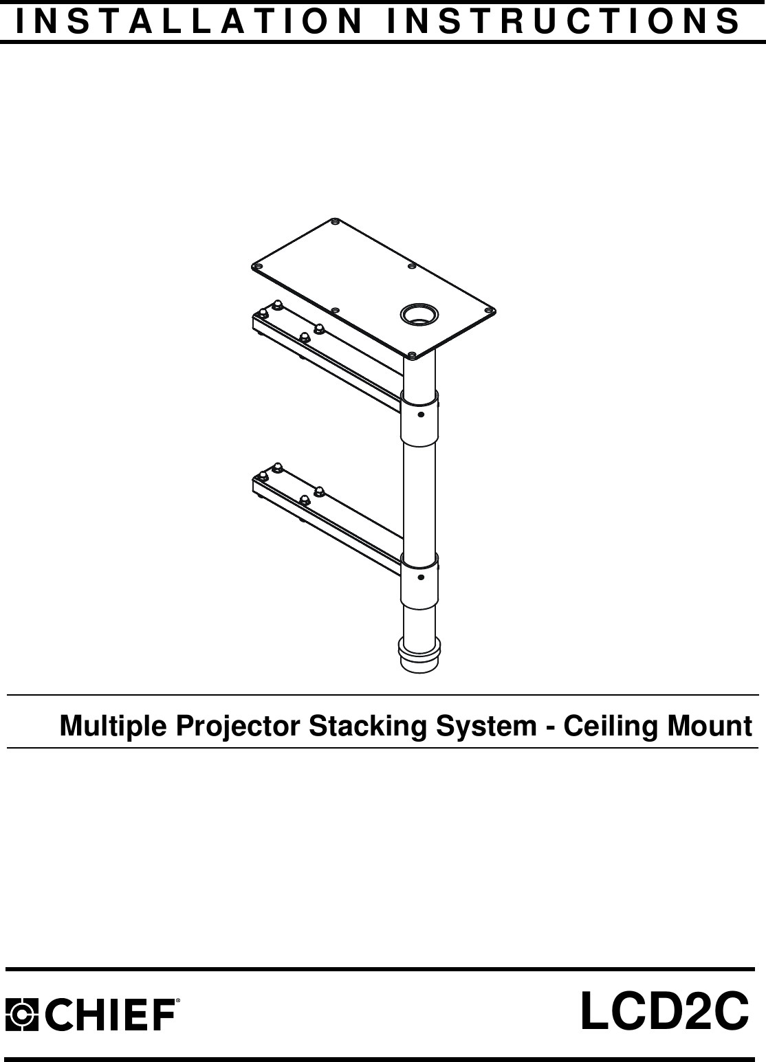 Chief Manufacturing Lcd2C Users Manual
