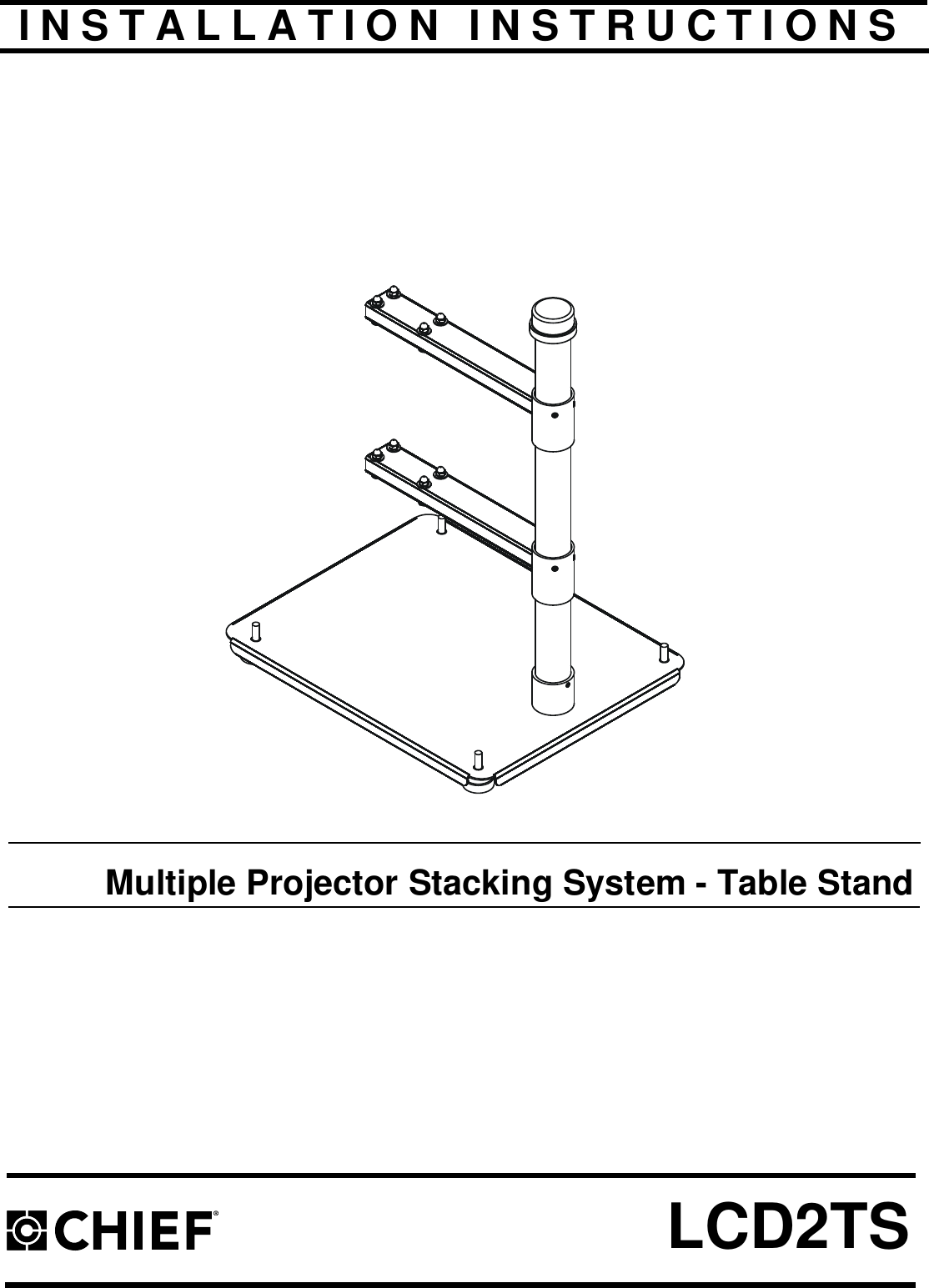 Chief Manufacturing Lcd2Ts Users Manual