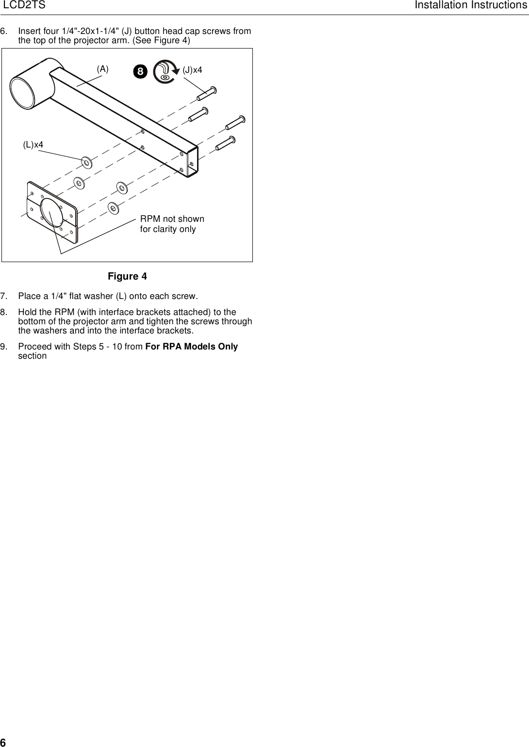 Chief Manufacturing Lcd2Ts Users Manual
