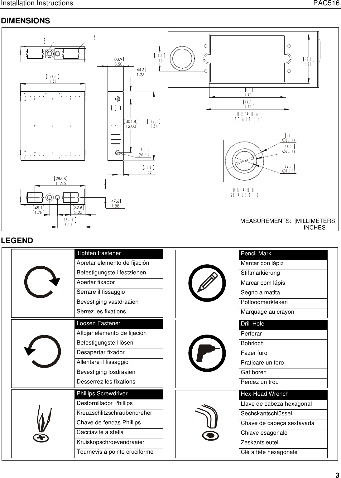 Chief Manufacturing Tv Mount Pac516 Users Manual