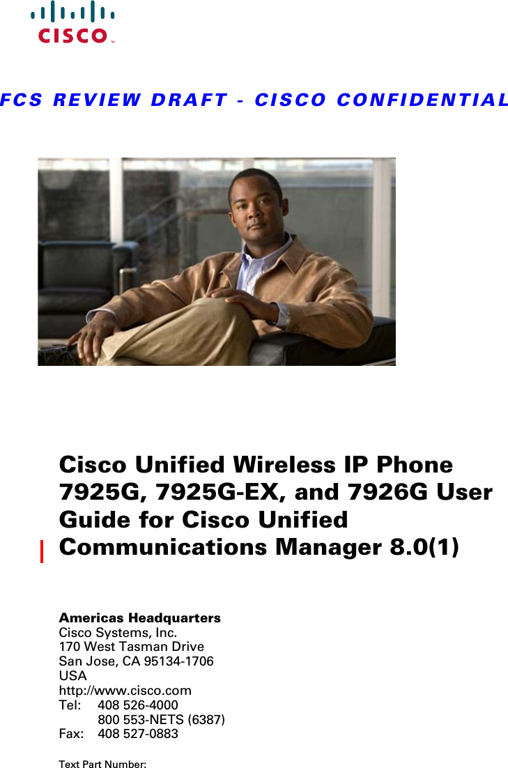 Cisco Systems 7926G0356 802.11 a/b/g & Bluetooth Phone with IR Scanner ...