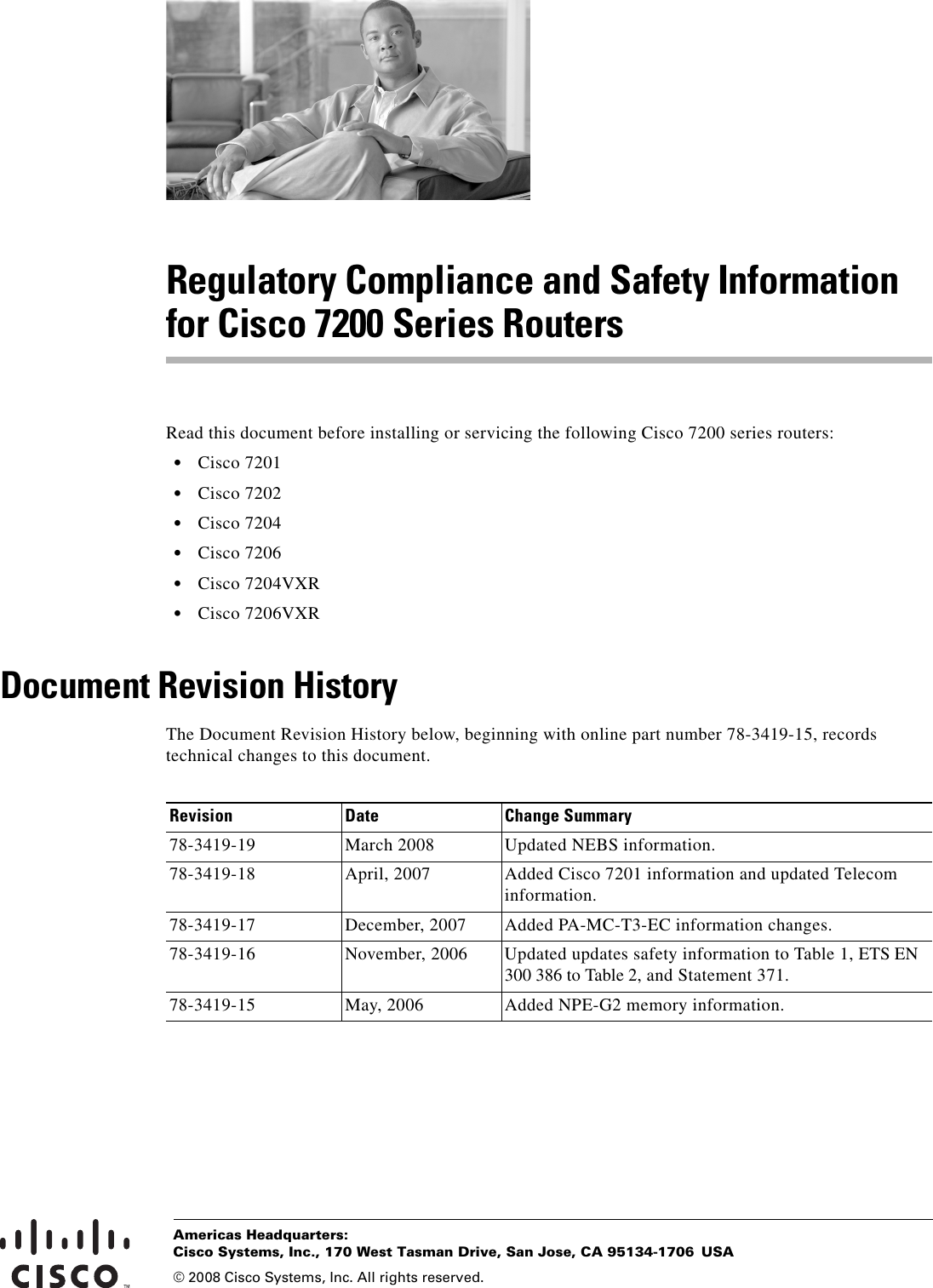 Cisco Systems 7202 Specification Sheet 3419pnc6.mif