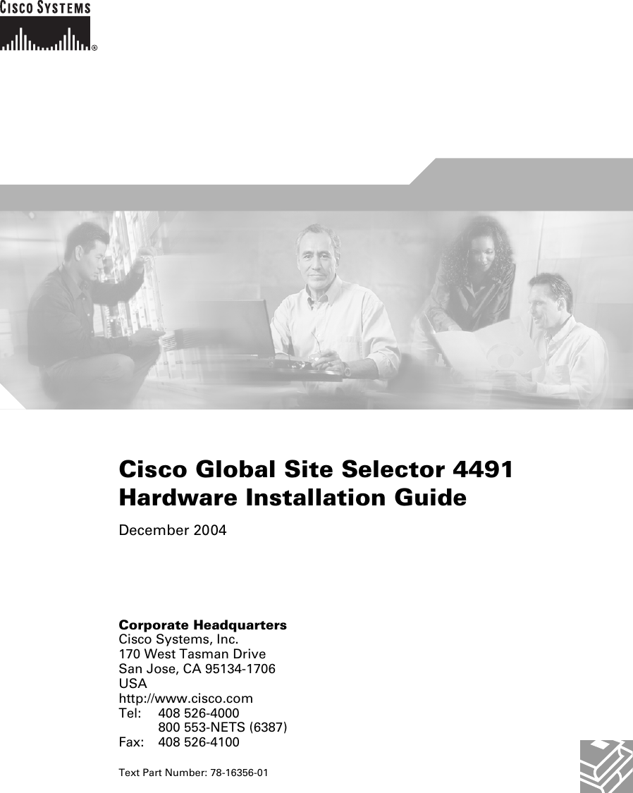 Cisco Systems 78 16356 01 Users Manual